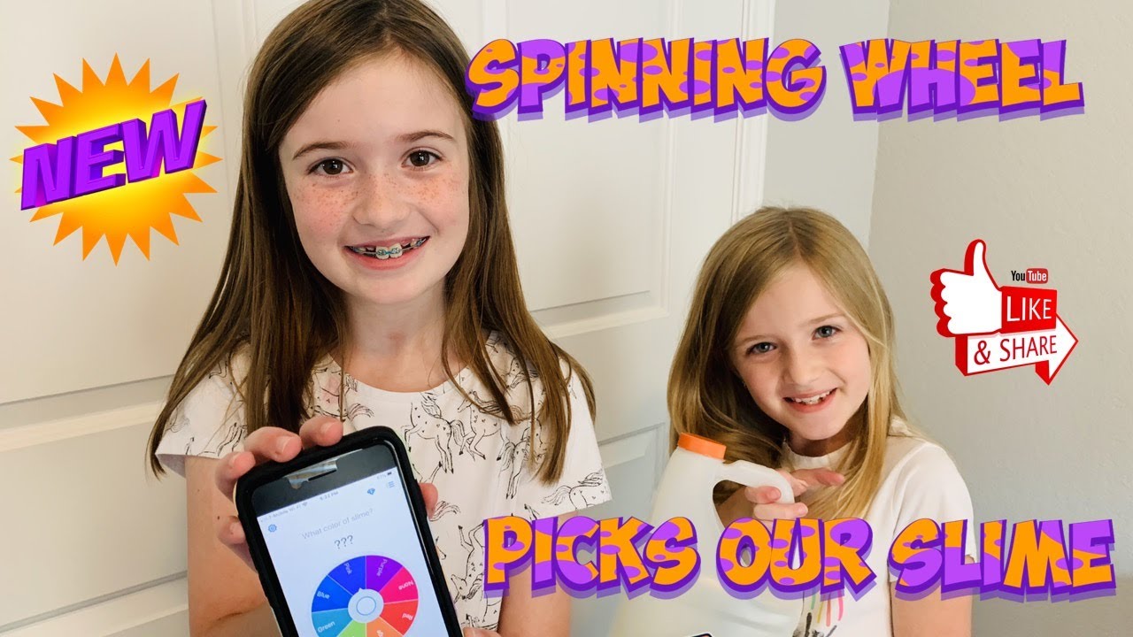 Spinning Wheel Picks My Slime!! - YouTube