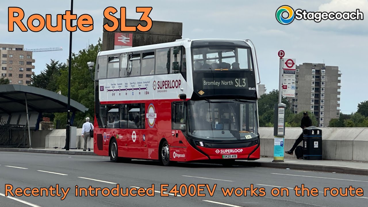*Recently introduced*~ Journey on London bus Route SL3 | Enviro400EV ...