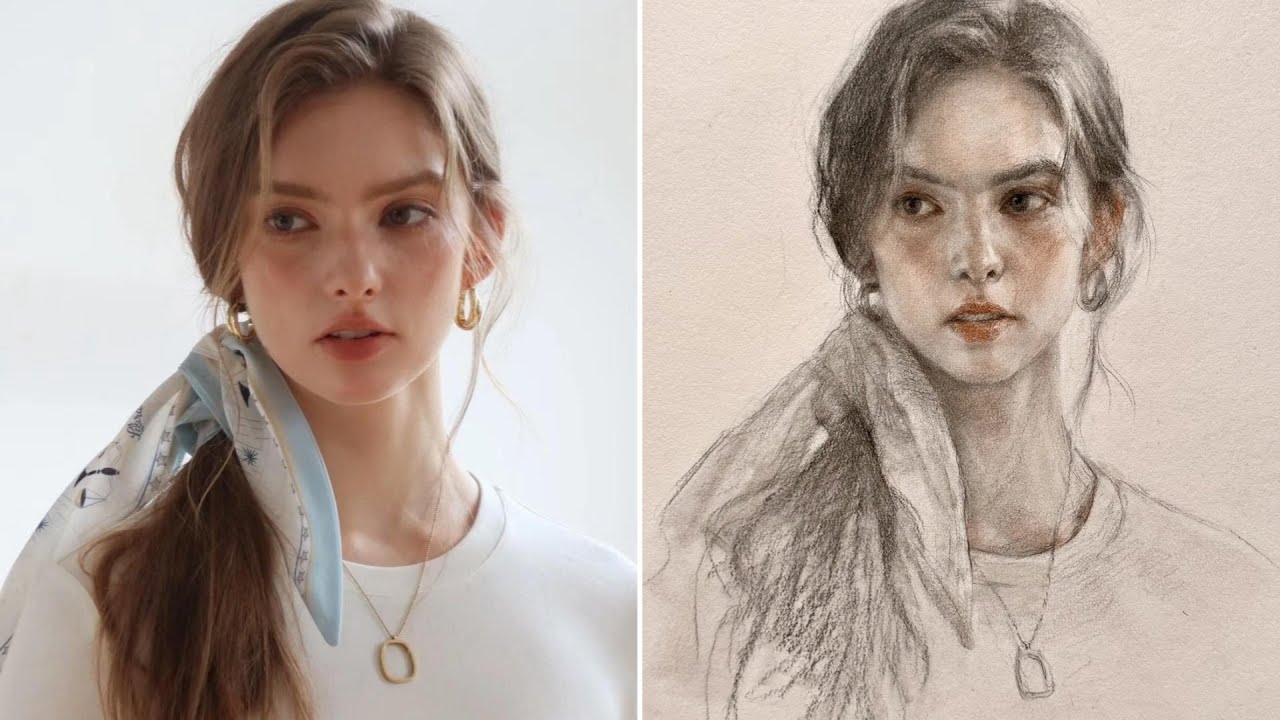Draw My Girl with Pencil || Realistic Portrait Drawing - YouTube