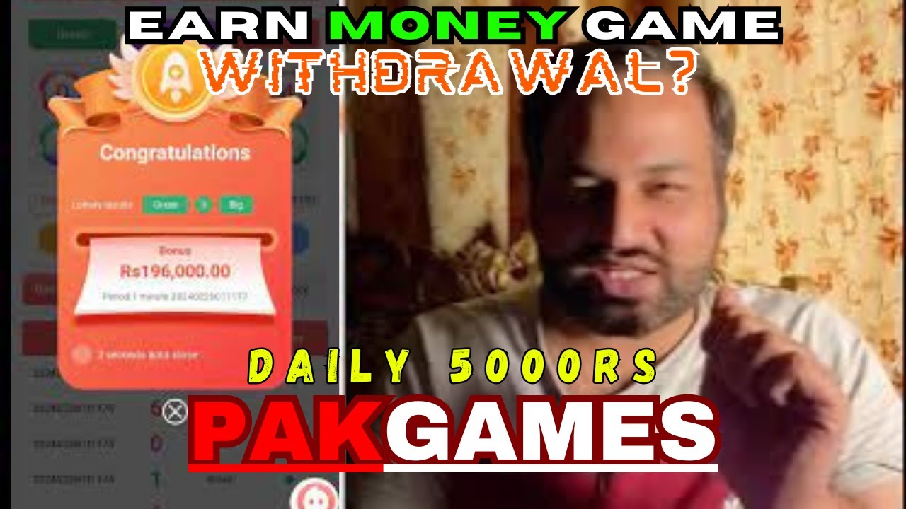 PakGames Earning Game💰 How To Play And Earn Money🤑 Deposit Process And ...