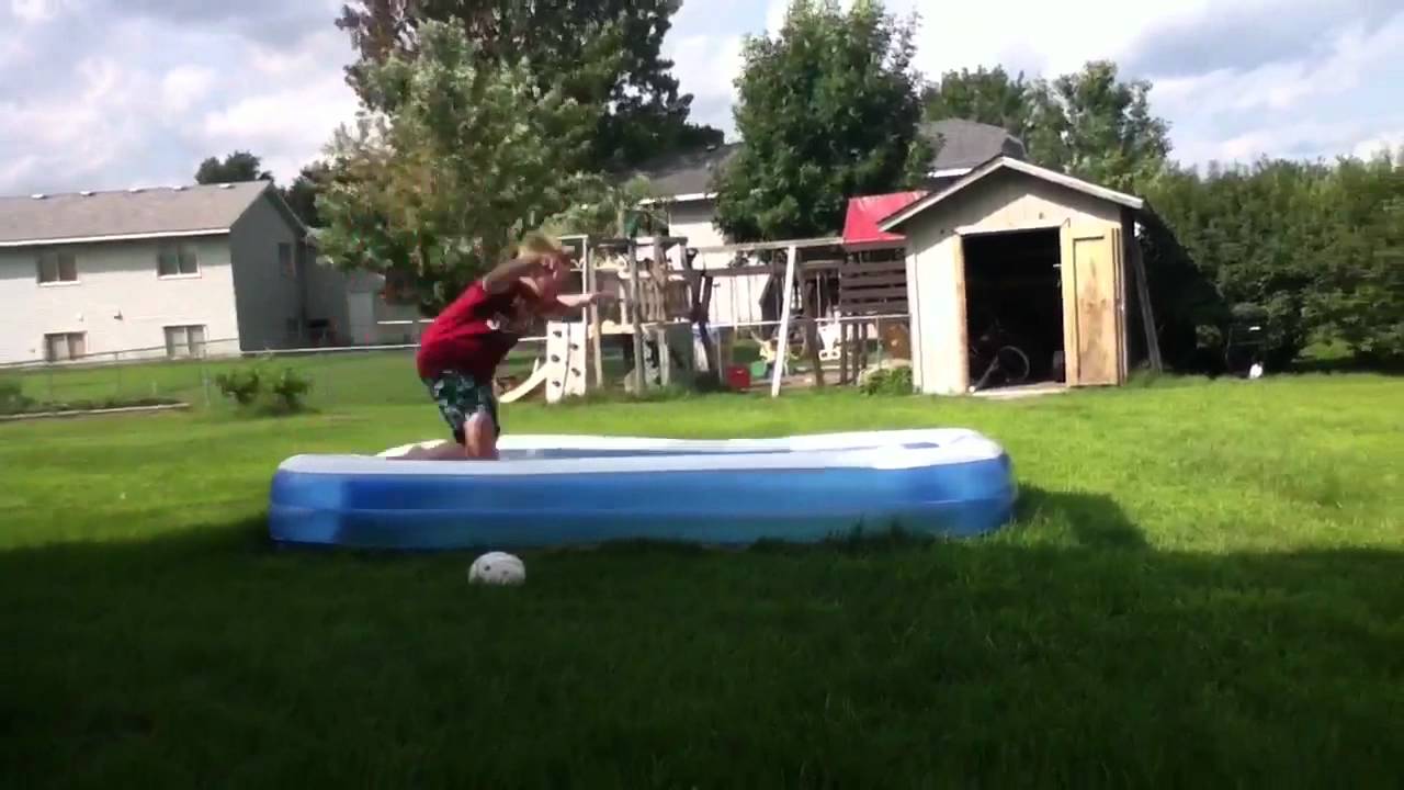 Pool jump FAIL!!! - YouTube