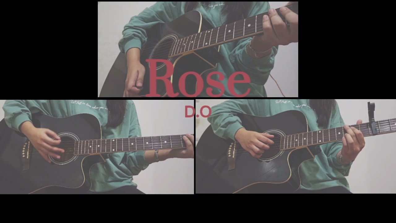 D.O - Rose (English Version) Guitar Cover (Instrumental) w/ lyrics ...