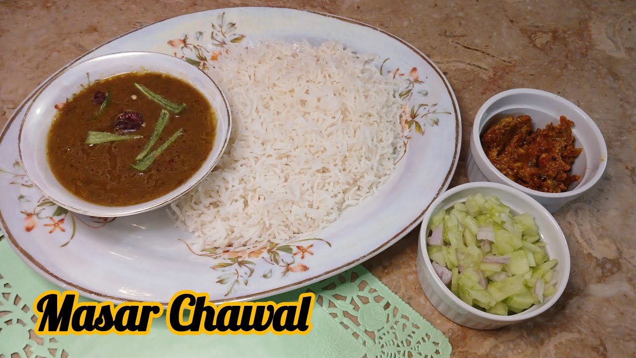 Sabat Masar Chawal Recipe | Masoor Chawal | Kitchen With Ghazala - YouTube