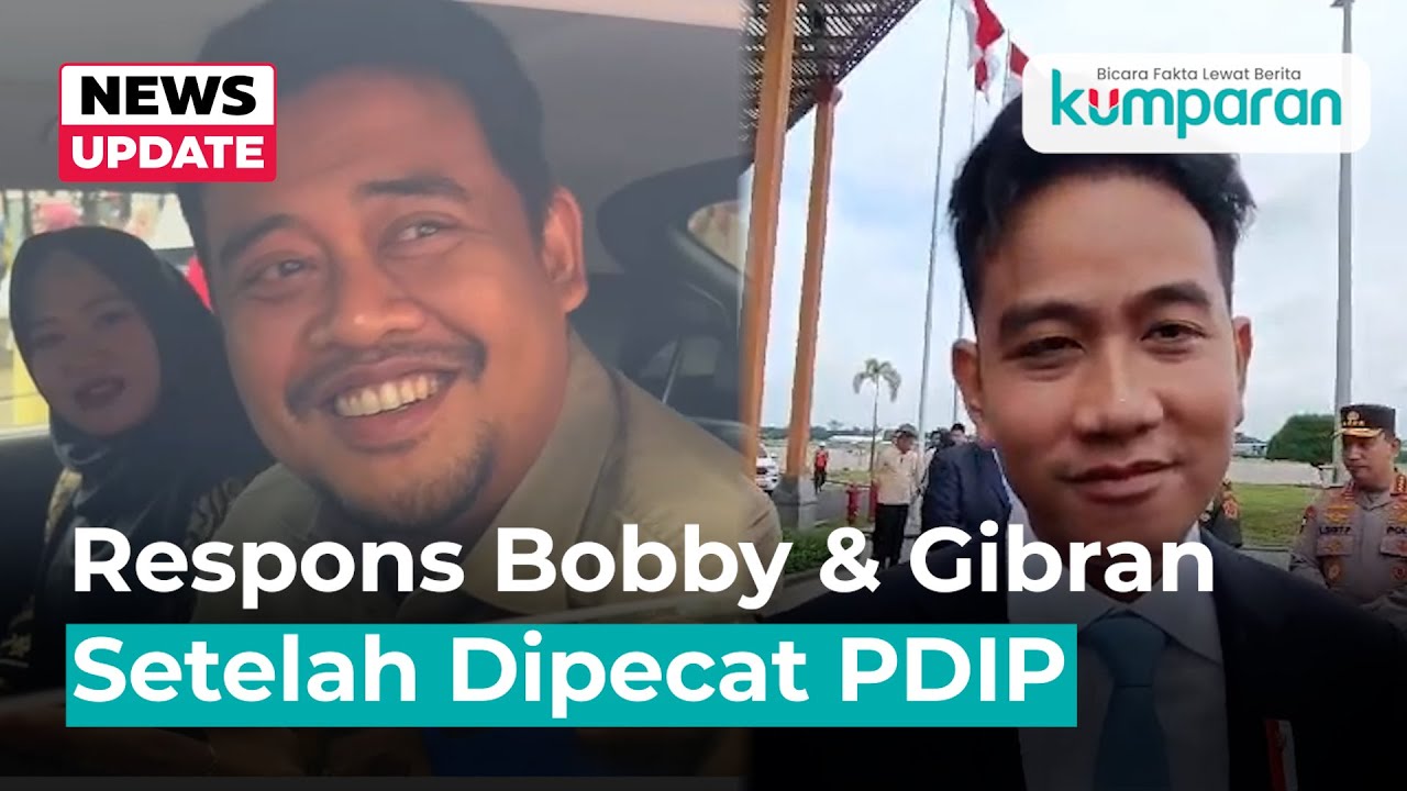 Respons Bobby dan Gibran Setelah Dipecat PDIP - YouTube