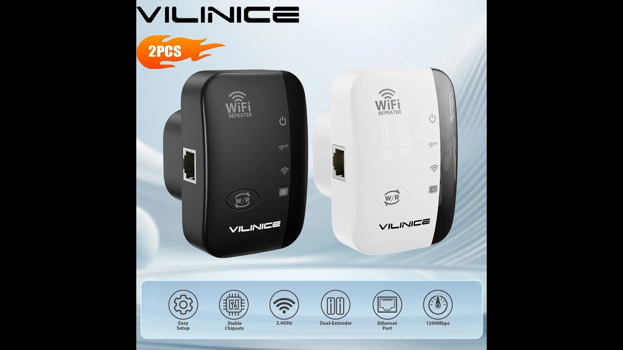 VILINICE AC1200 Dual-Band Wi-Fi Extender (WD R616U) Setup Guide - YouTube