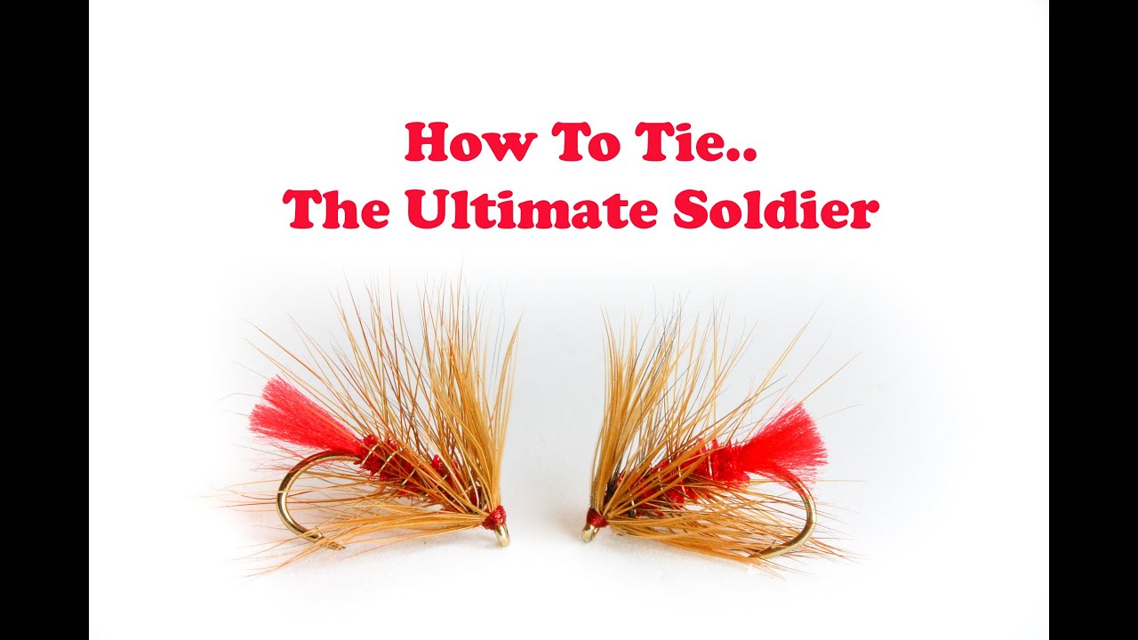 FLIES THAT CATCH FISH... Tying The Ultimate Soldier Palmer - YouTube