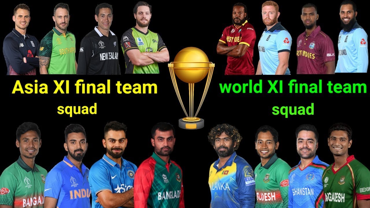 Asia XI vs world XI 2020 final team squad | Asia XI 2020 squad | World ...