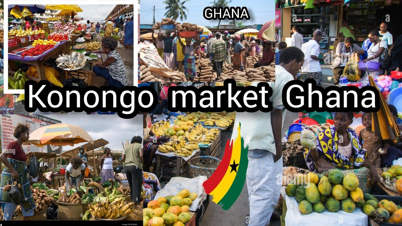Konongo market Ghana is good for shopping/ cheaper prizes/ - YouTube