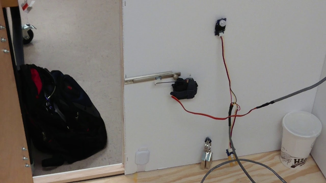 HANS Door Lock Using Servo Actuator - YouTube