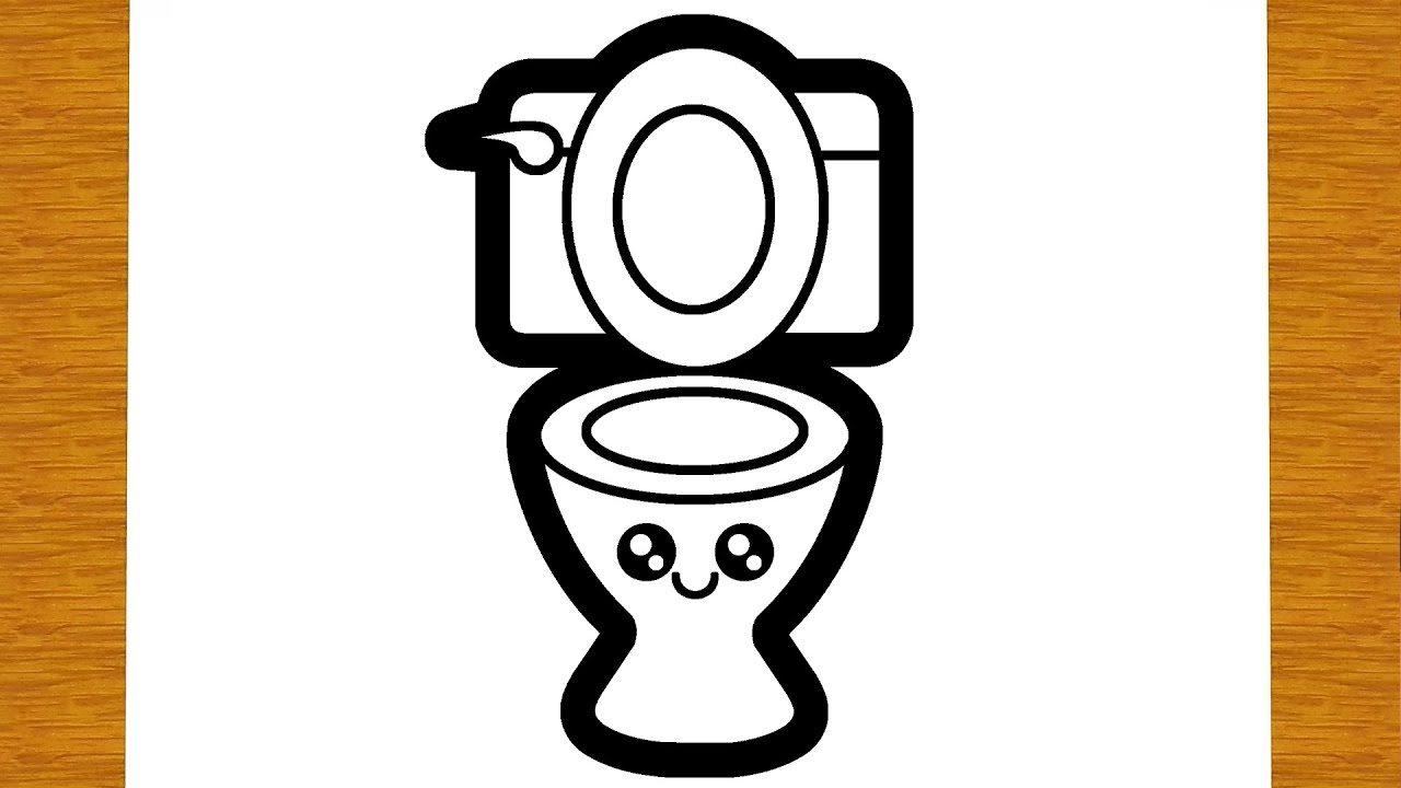 WIE ZEICHNET MAN EIN NIEDLICH WC | Einfaches zeichnen lernen - YouTube