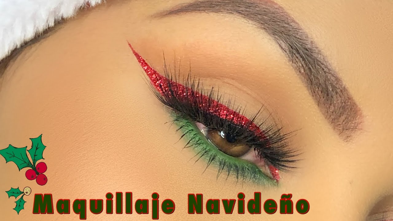 Maquillaje para navidad paso a paso - Temporada Navideña - YouTube