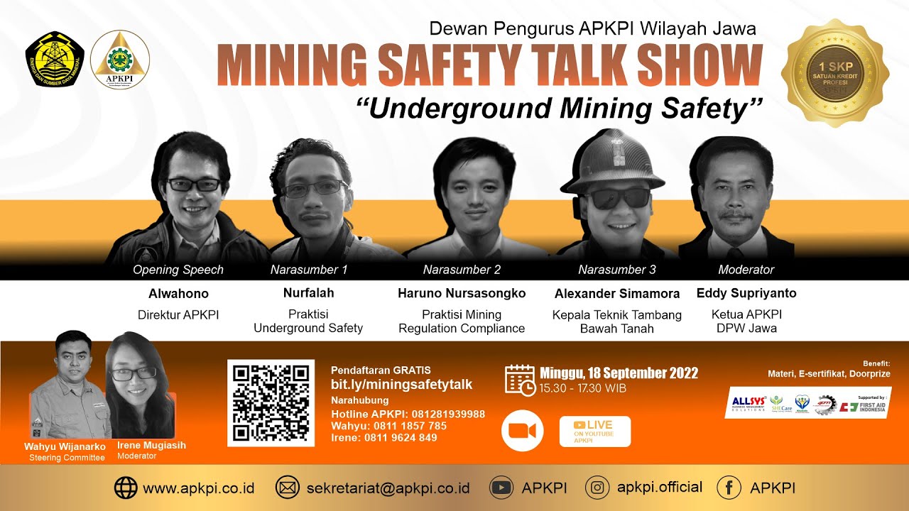 APKPI DPW JAWA | MINING SAFETY TALK SHOW “Underground Mining Safety ...