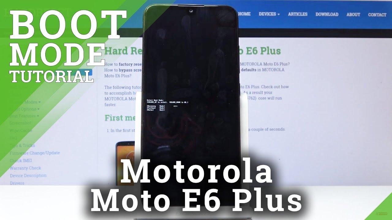 Boot Mode in Motorola Moto E6 Plus - How to Enter & Use Boot Mode - YouTube