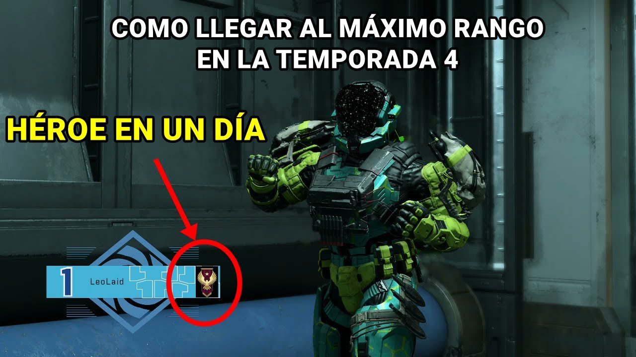COMO LLEGAR AL MÁXIMO RANGO "HÉROE" EN LA TEMPORADA 4 DE HALO INFINITE ...