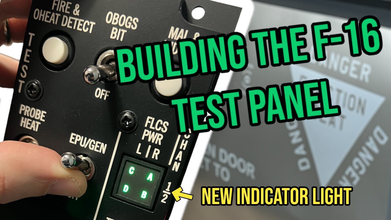 Building the F-16 TEST panel - YouTube