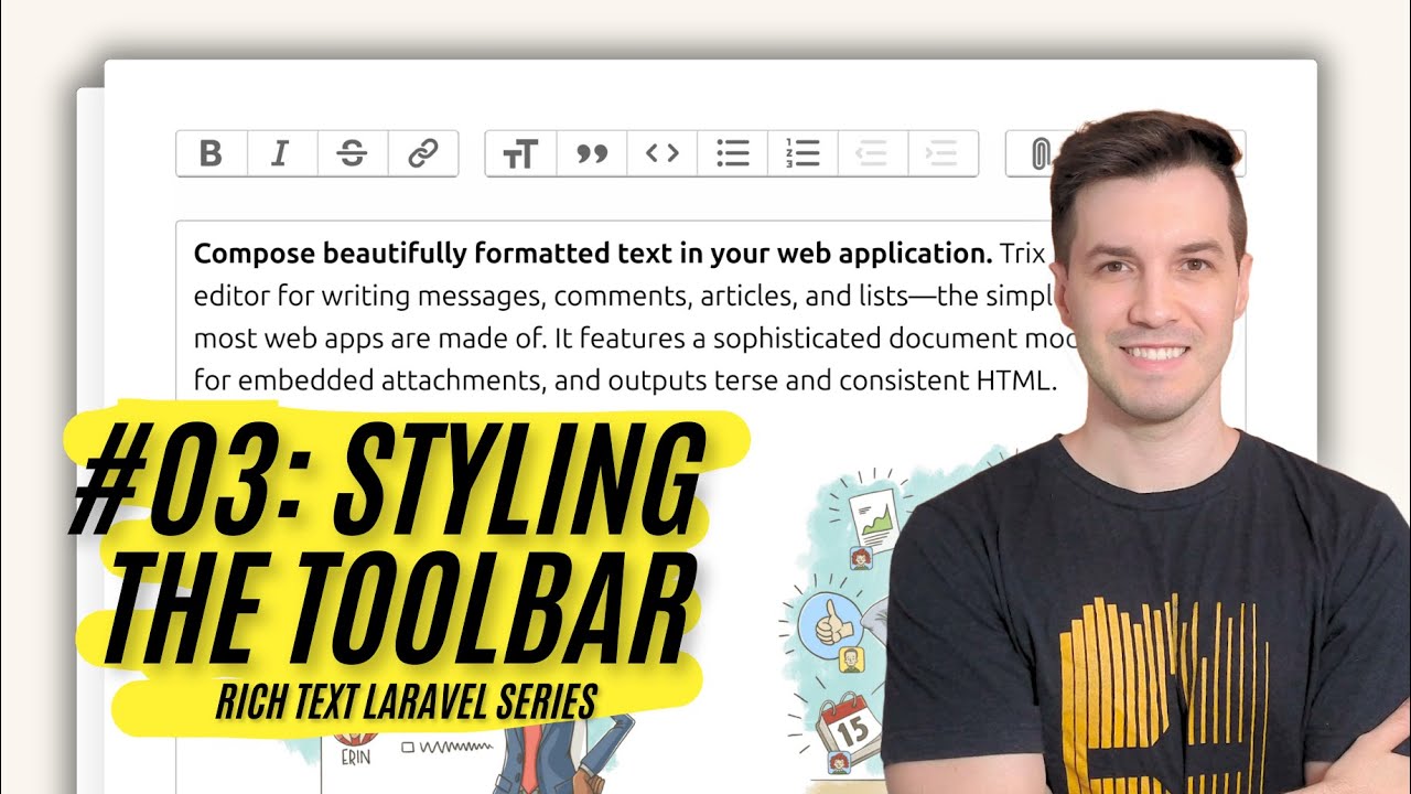 Rich Text Laravel: #03 - Styling the Toolbar - YouTube