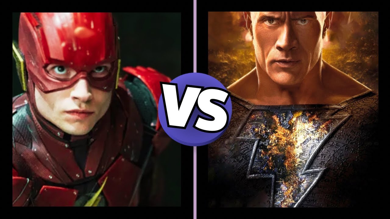 Flash vs Black Adam Gif F!ght - YouTube