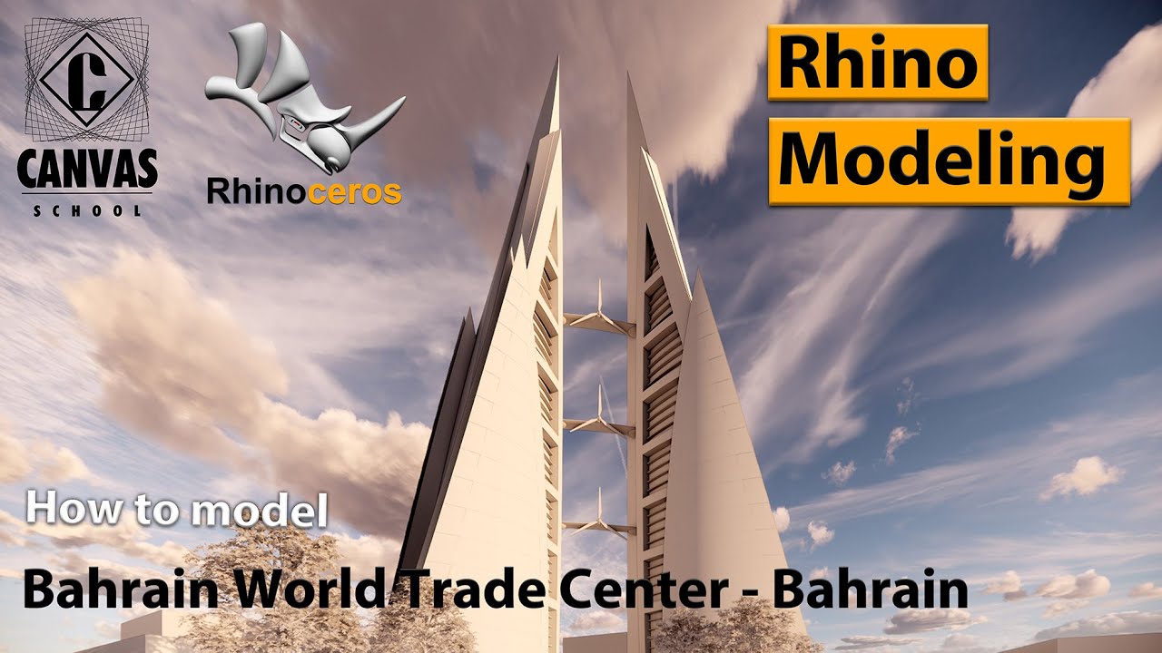 Rhino Tutorials - Bahrain World Trade Center - Bahrain - YouTube