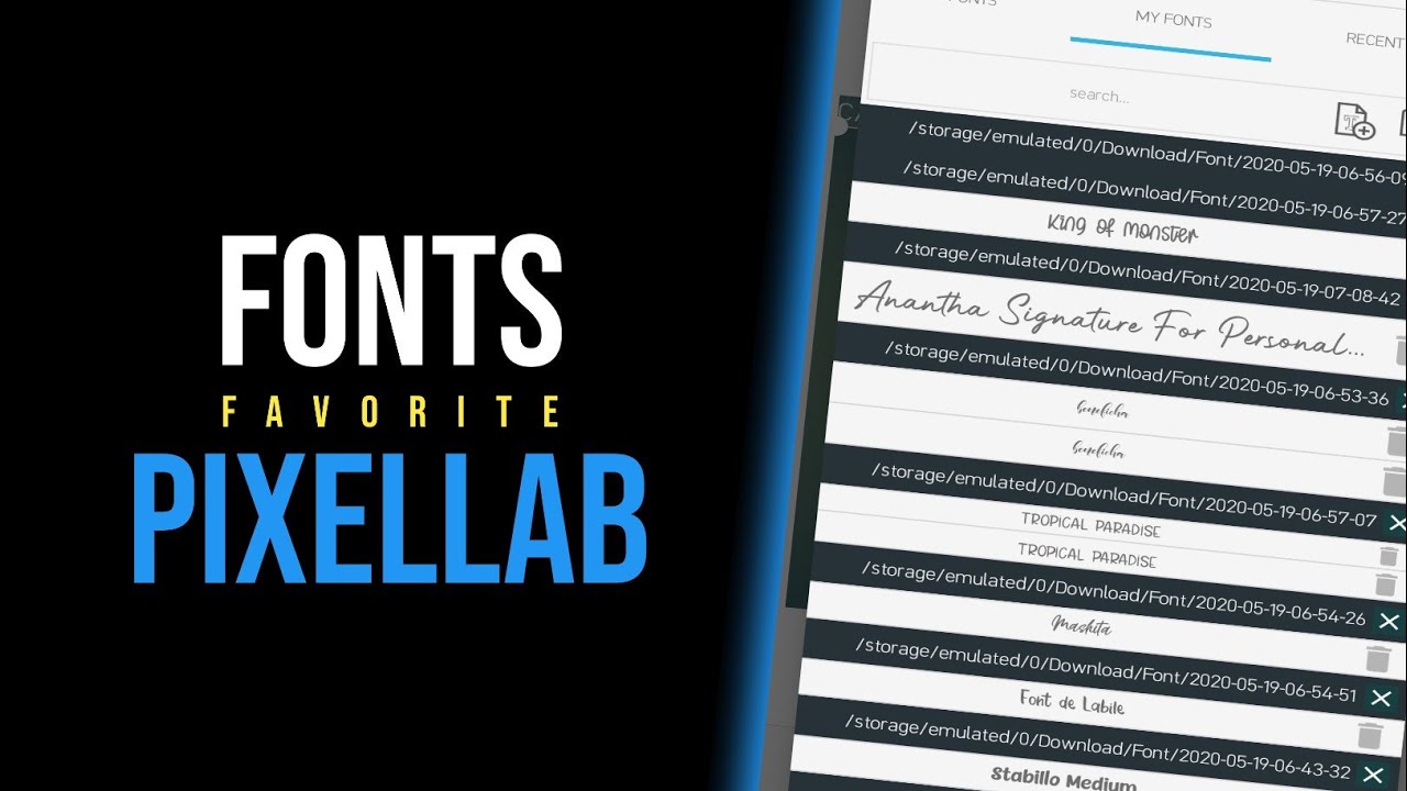 Cara Menambahkan Font Baru di Pixellab | Tutorial Pixellab - YouTube