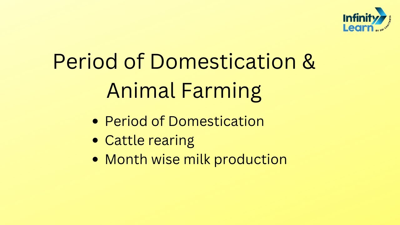 Period of Domestication & animal farming || Science ||production and ...