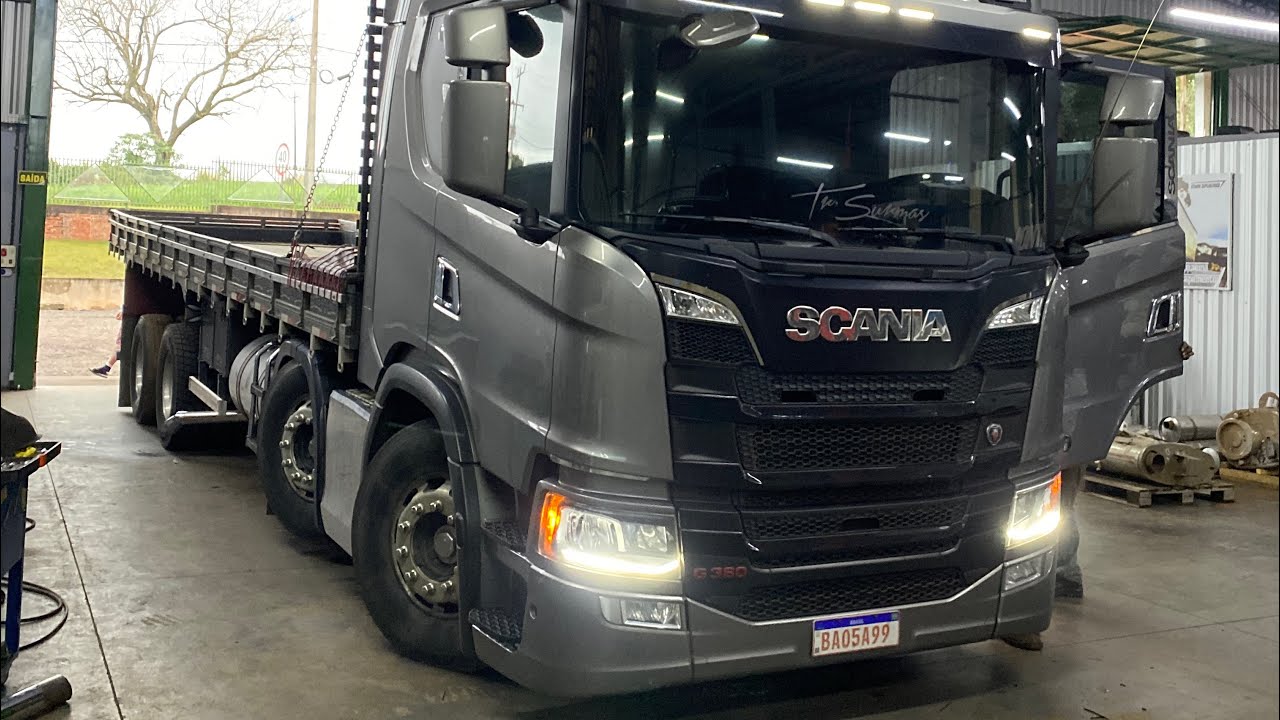 Scania p novo com escapamento direto - YouTube