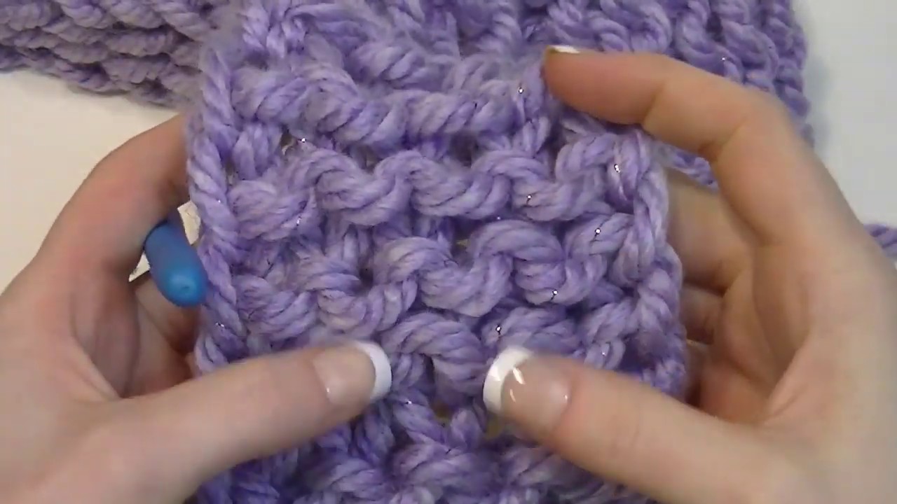 CLIP ZIPPY LOOM Garter Stitch Scarf BODY - YouTube