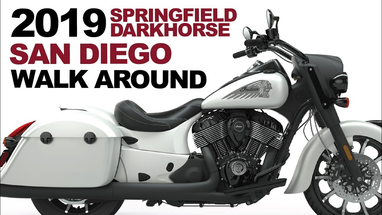 2019 Indian Springfield Darkhorse White - YouTube