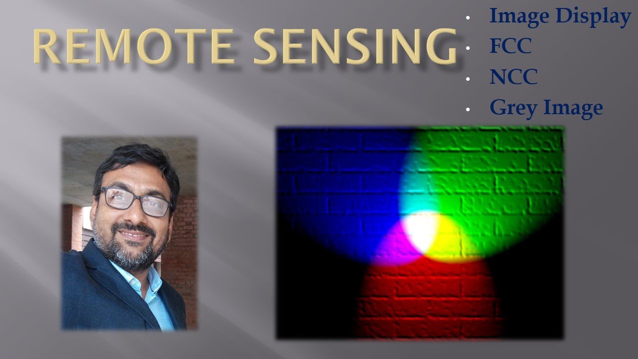 Remote Sensing - Image display, False n Natural colour composites, Grey ...