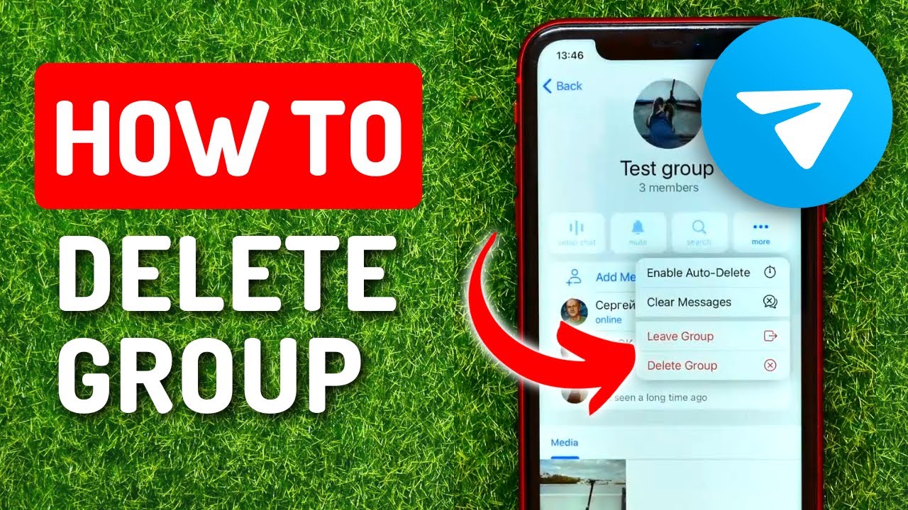 How To Delete Group in Telegram - YouTube