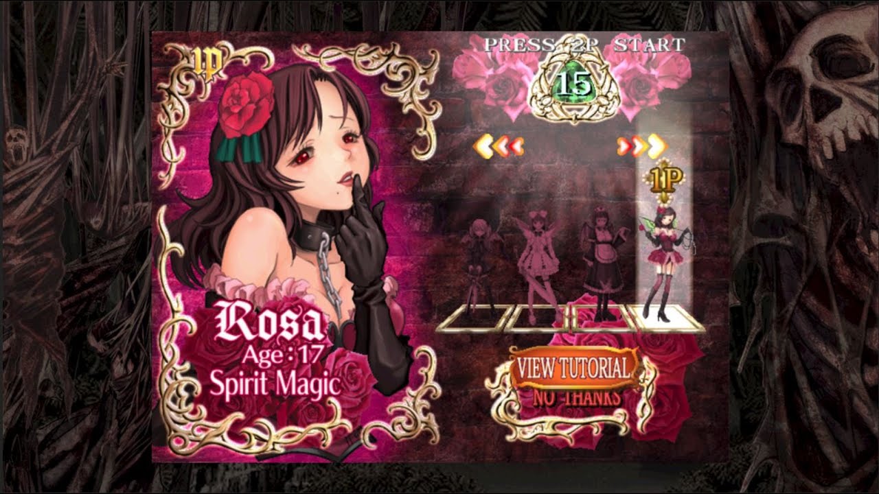 [ Mr.B ] 死亡微笑 普通模式 ( Rosa ) / Deathsmiles Normal mode (Rosa) / デススマイルズ ...