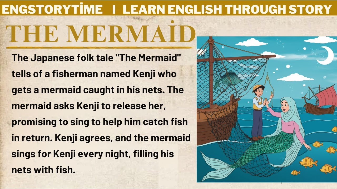 Learn English Through Story ⭐ Level 3 | English Story - The Mermaid ...
