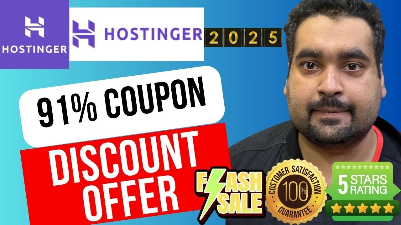 Hostinger Coupon Code 2025 - Get 91% Discount Coupon - YouTube