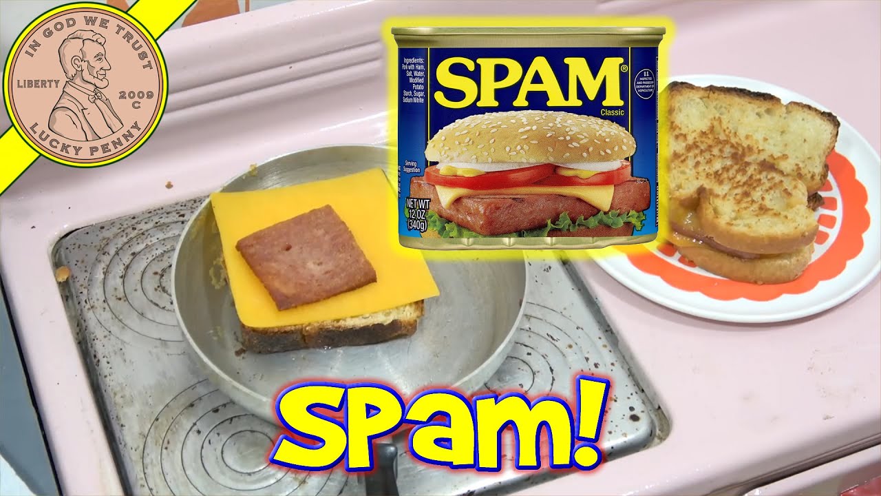 Mini Cooking - Spam Grilled Cheese Sandwich, Fresh Baked Bread - YouTube