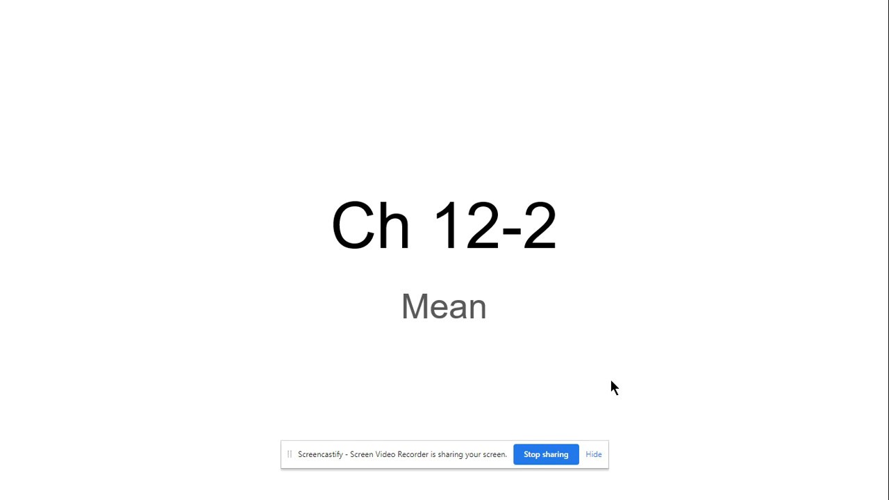 Math 7 Ch 12 - 2 Mean - YouTube