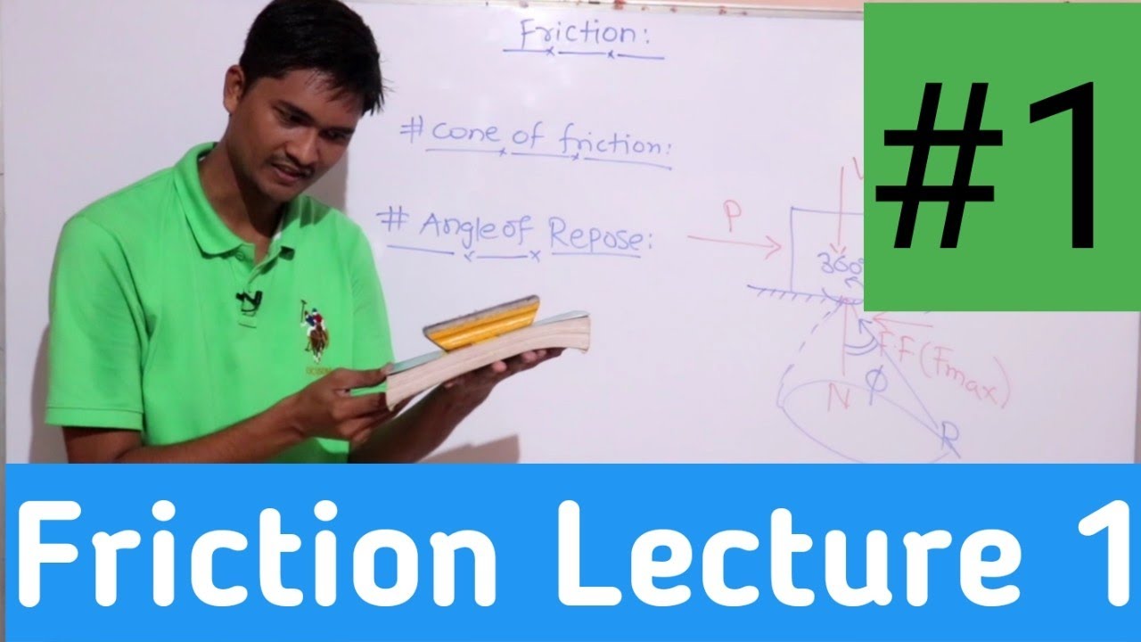 Friction || Laws of Friction|| Angle of Friction|| Types of Friction ...