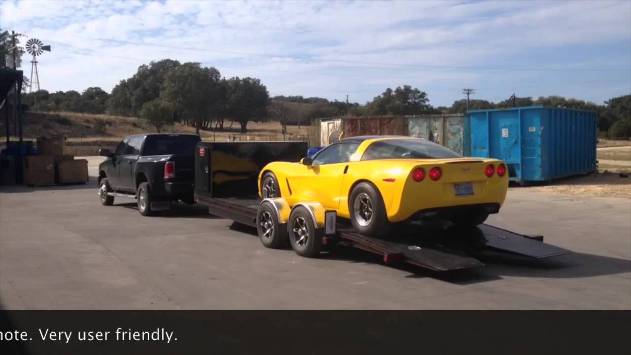 C6 Corvette on Drop-and-Load Trailer - YouTube