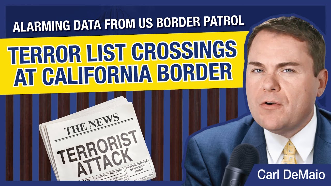 Alarming Spike in Terror List Crossings at CA's Open Border - YouTube