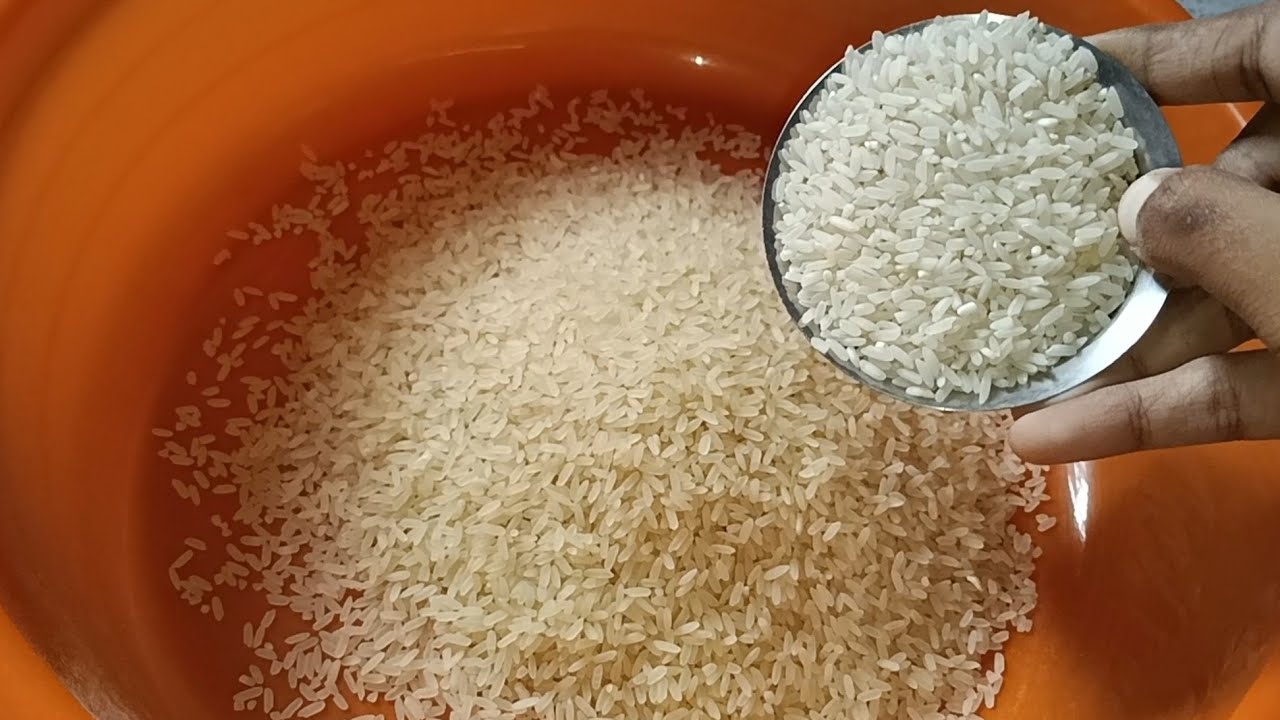 Satisfying Sound Pouring two types Raw Rice | Mixing | Rice Sound play ...