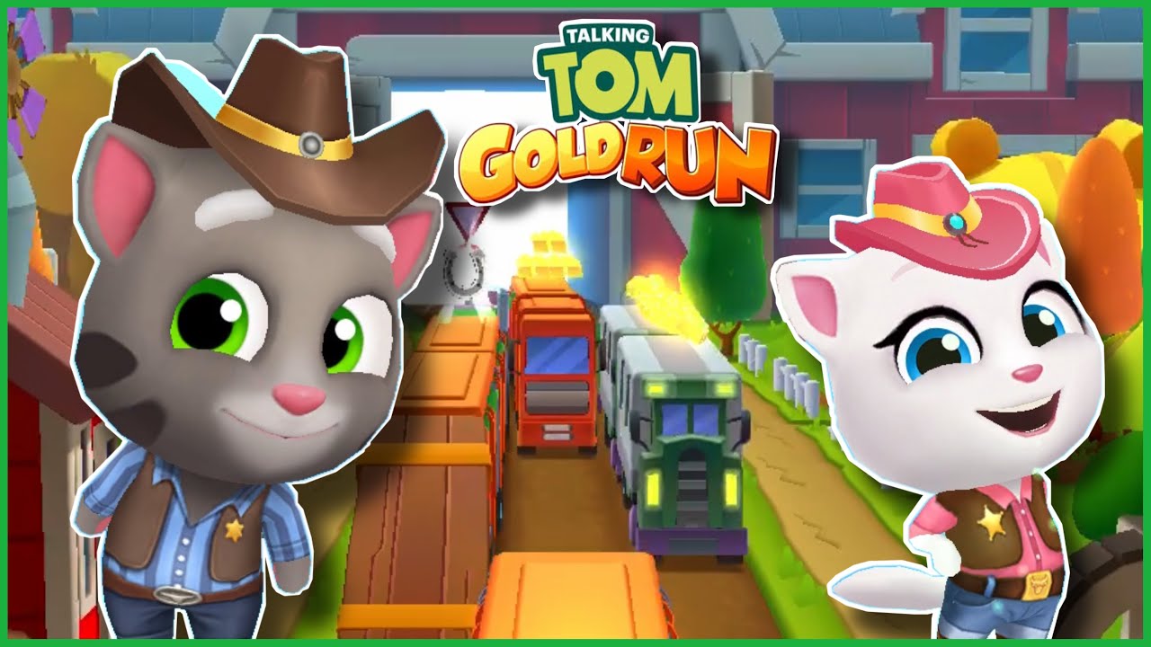 TALKING TOM GOLD RUN GAMEPLAY | NEW CHARACTER COWBOY TOM - YouTube