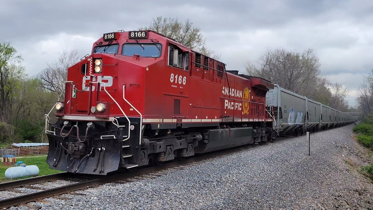 Chasing the first CPKC Wheat train on the Mexico Sub from end to end ...