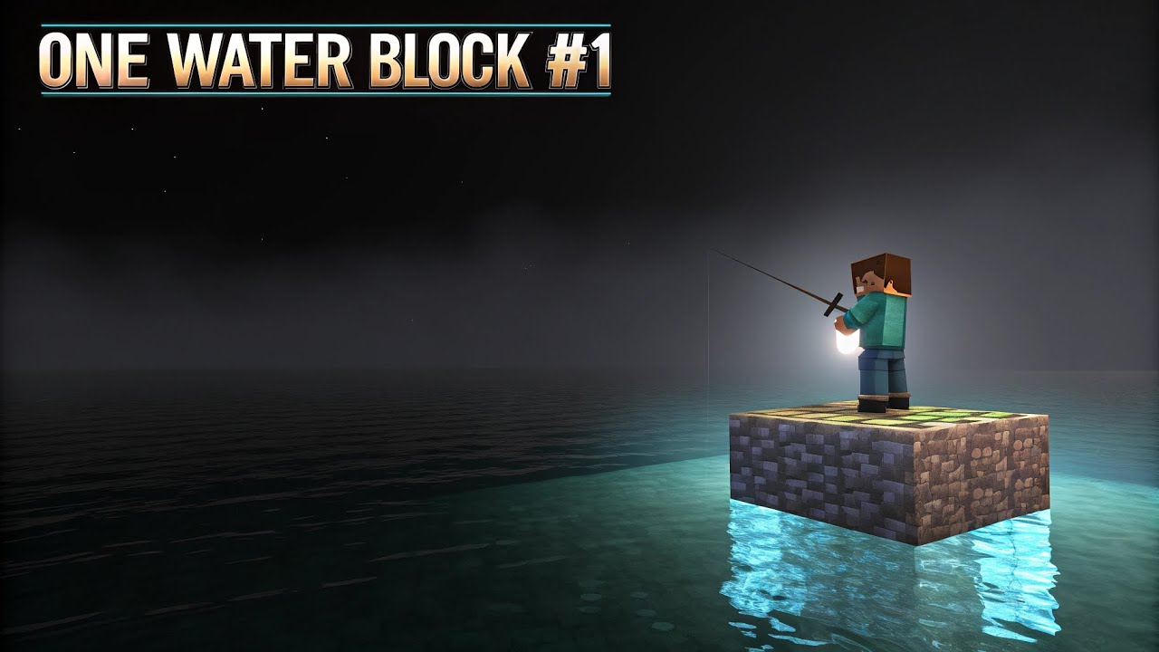 🔥 Surviving on ONE Block of Water… This is Insane, But I'll Try!🔥 - YouTube