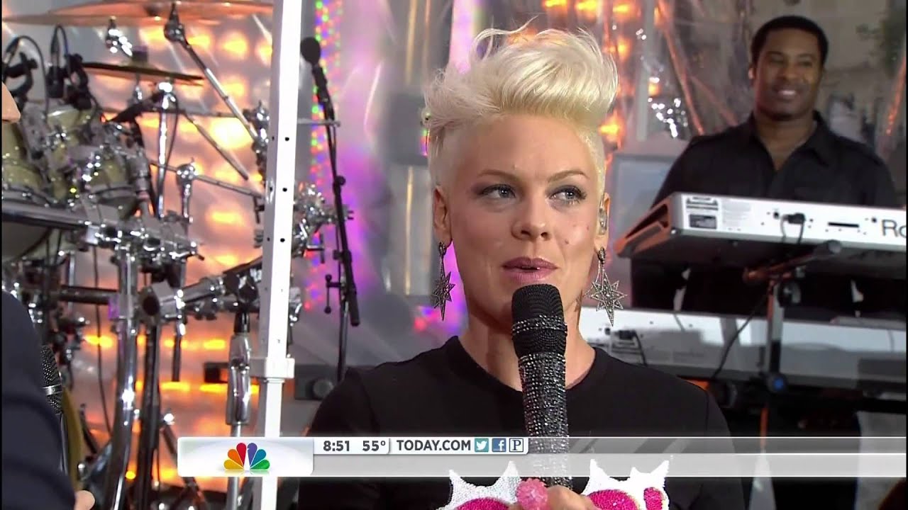 P!nk ,HD,Blow Me ,One Last Kiss, Live Interview,Today Show 2012,HD ...
