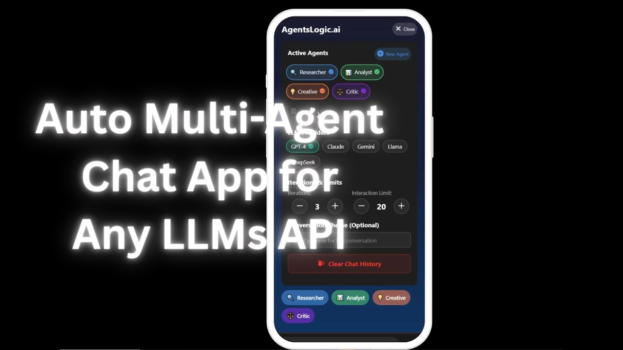 Auto Multi-Agent Chat: Unleashing AI Power | Mobile Version Demo - YouTube