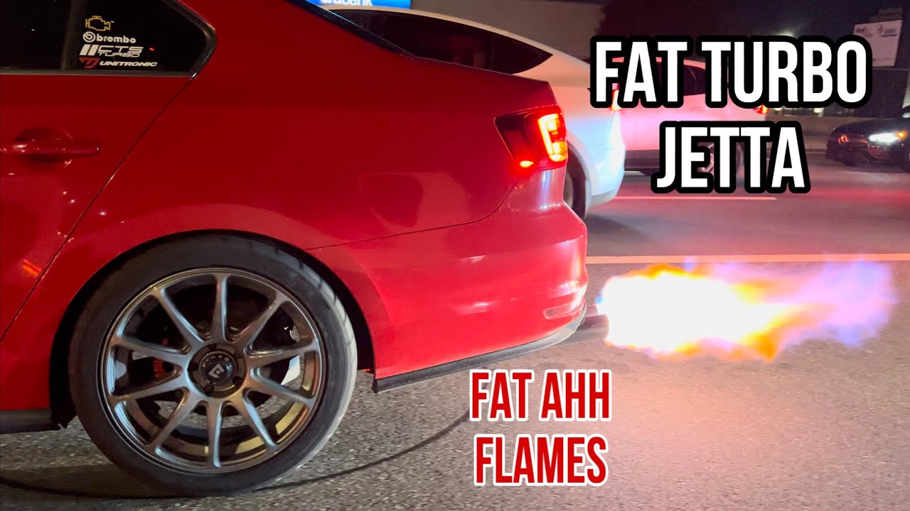 FAT TURBO JETTA FLAMES - YouTube