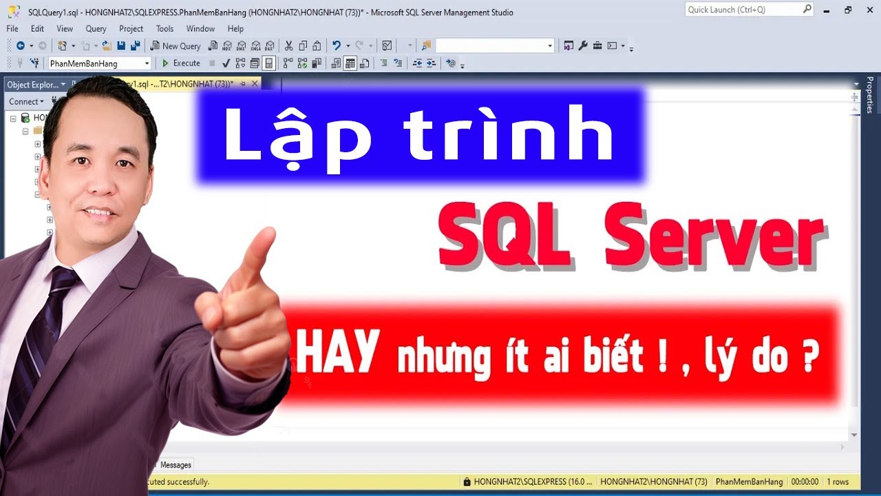 Lập trình SQL Server, HAY nhưng sao ít ai biết ! | NT Software - YouTube