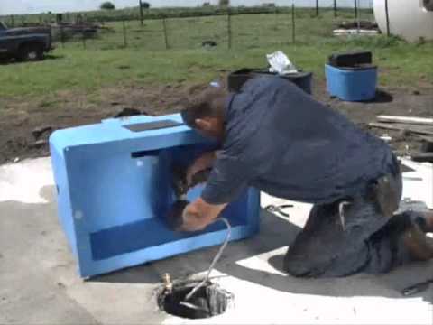 E-Fount Automatic Cattle Waterer Installation | LivestockShed.com - YouTube