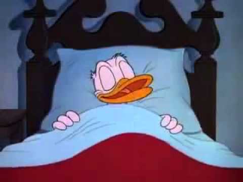 Children's Cartoons Donald Duck Sleepy Time Donald