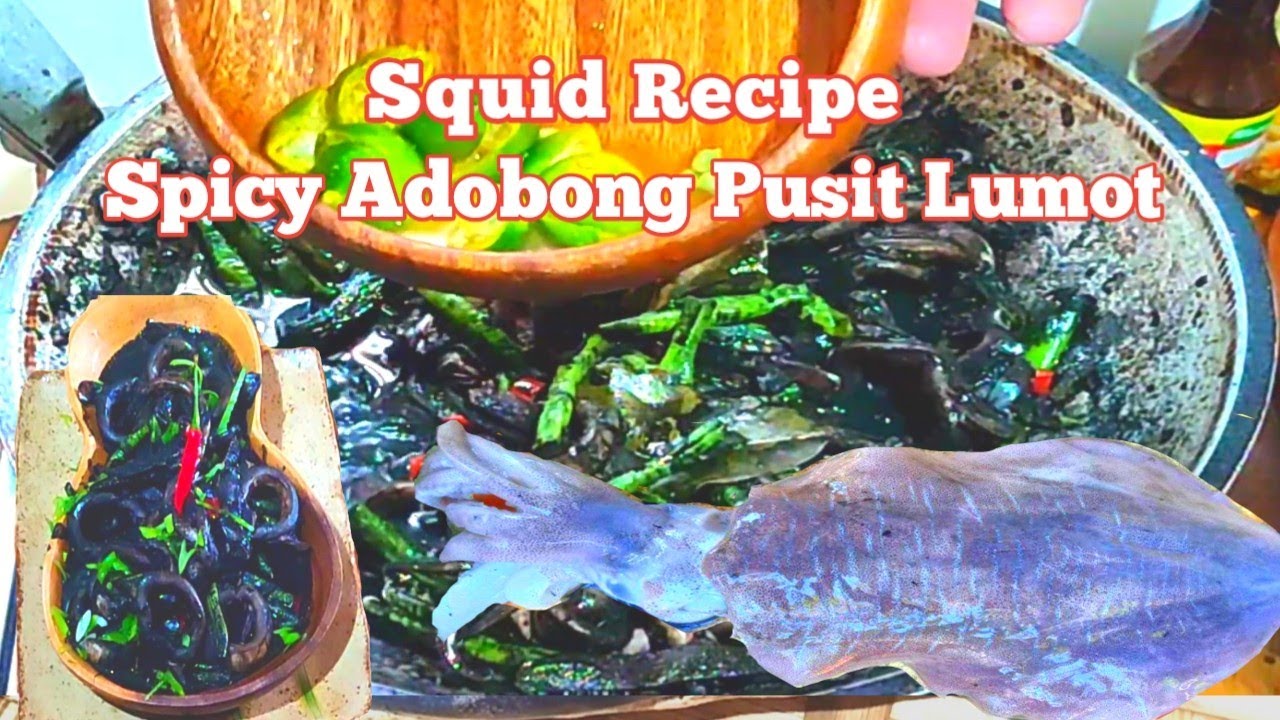 Easy To Cook Spicy Adobong Pusit Lumot Ang Sarap nito,#filipinofood ...
