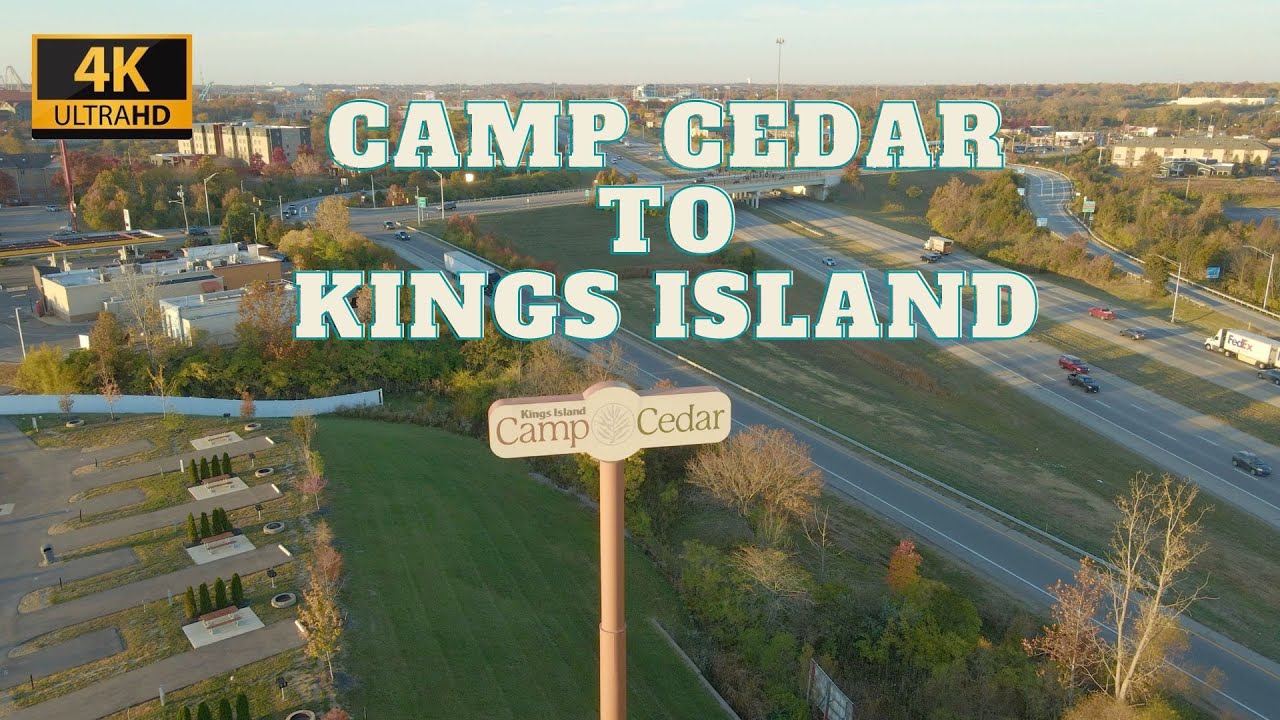 4K Drone Footage - Camp Cedar to Kings Island (1.3 miles) - YouTube