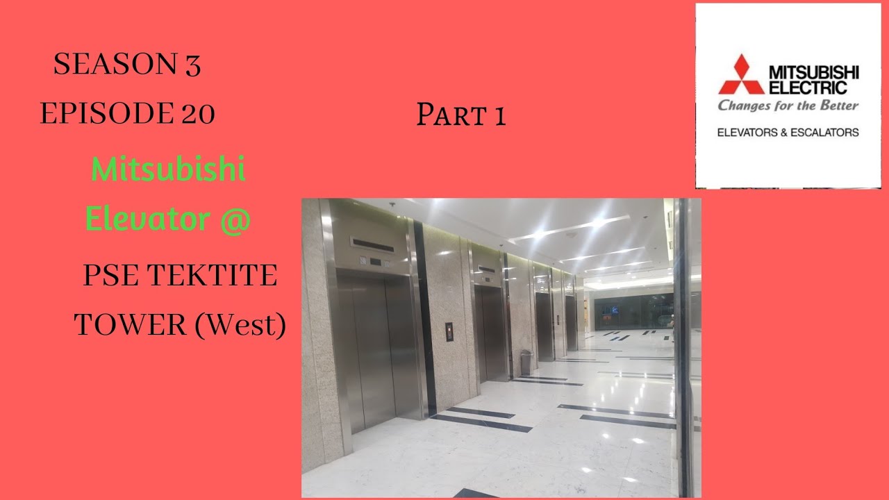 Mitsubishi Elevator @ PSE Tektite Tower (West1) Ortigas Pasig City ...